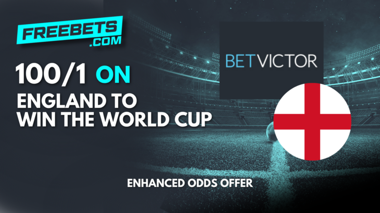 BetVictor 100/1 England World Cup Offer: Can the Three Lions Win?